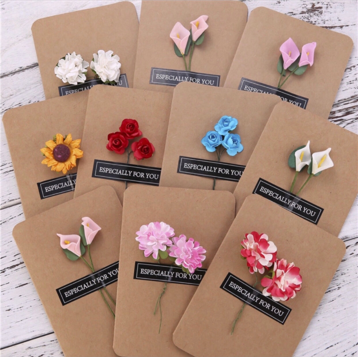 PAPER FLOWER NOTE CARD – Three Petals Cake Studio